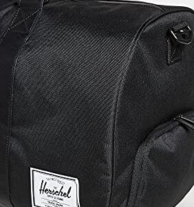 Herschel Novel Duffel Bag, Black/Black Synthetic Leather, Classic 42.5L