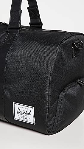 Herschel Novel Duffel Bag, Black/Black Synthetic Leather, Classic 42.5L