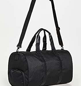 Herschel Novel Duffel Bag, Black/Black Synthetic Leather, Classic 42.5L