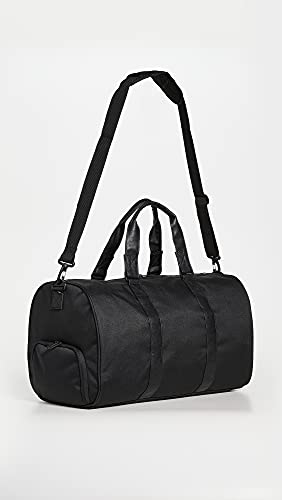 Herschel Novel Duffel Bag, Black/Black Synthetic Leather, Classic 42.5L