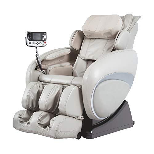 Osaki OS-4000T Zero Gravity Computer Body Scan Reclining Full Body Massage Chair with Foot Roller, Seat Vibration, and Remote Control, Taupe