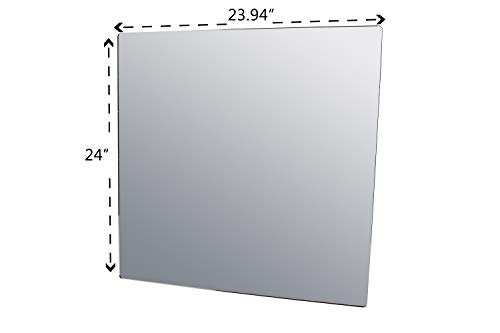 Grey Tinted Clear Acrylic Plexiglas (Smoked) Sheet 24" X 24" X 1/8"