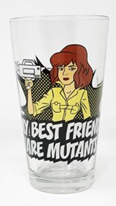 teenage mutant ninja turtles "my best friends are mutants! 16 oz. pint glass tumbler