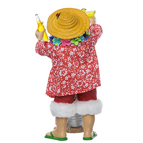 Kurt Adler Fabriche' Beach Santa, 10-Inch, 2-Piece set