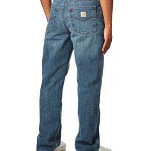 Carhartt mens Relaxed Fit 5-pocket jeans, Frontier, 33W x 32L US