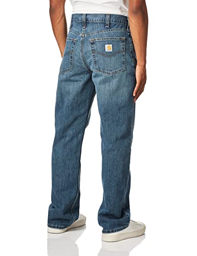 Carhartt mens Relaxed Fit 5-pocket jeans, Frontier, 33W x 32L US