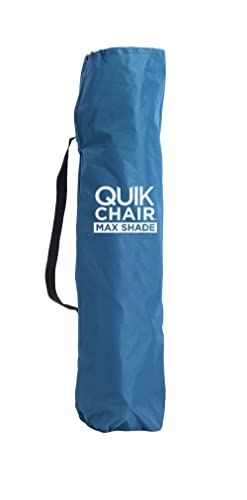 Quik Shade MAX Shade Relaxing Chair With Cup Holders, Foldable, Aluminum, Blue