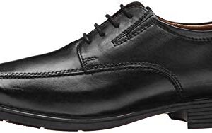 Clarks mens Tilden Walk Oxford, Black Leather, 10.5 US