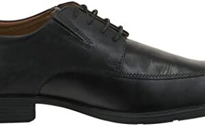 Clarks mens Tilden Walk Oxford, Black Leather, 10.5 US