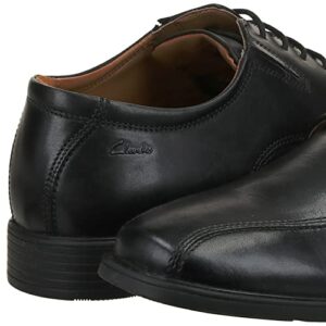 Clarks mens Tilden Walk Oxford, Black Leather, 10.5 US