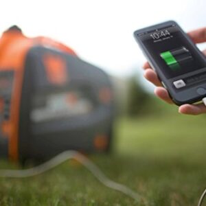 WEN 56200i 2000-Watt Gas Powered Portable Inverter Generator, CARB Compliant,Black & Orange