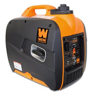 WEN 56200i 2000-Watt Gas Powered Portable Inverter Generator, CARB Compliant,Black & Orange