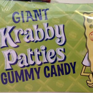 Spongebob Squarepants Giant Krabby Patties Gummy Candy (Pack of 36)