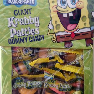 Spongebob Squarepants Giant Krabby Patties Gummy Candy (Pack of 36)