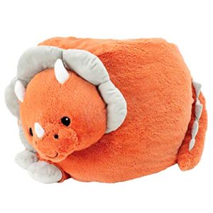 soft landing | bestie beanbags | rust orange dino children's character beanbag