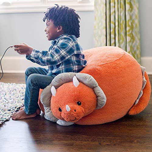 Soft Landing | Bestie Beanbags | Rust Orange Dino Children's Character Beanbag