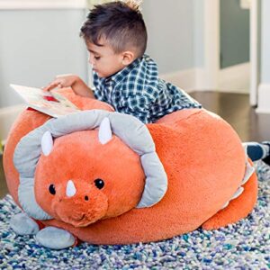 Soft Landing | Bestie Beanbags | Rust Orange Dino Children's Character Beanbag