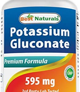 Best Naturals Potassium Gluconate Supplement 595 Mg Tablet, 250Count