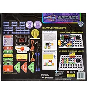 Snap Circuits “Arcade”, Electronics Exploration Kit, Stem Activities for Ages 8+, Full Color Project Manual (SCA-200)