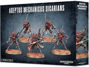 games workshop 99120116003 adeptus mechanicus sicarians action figure, 12 years to 99 years, black