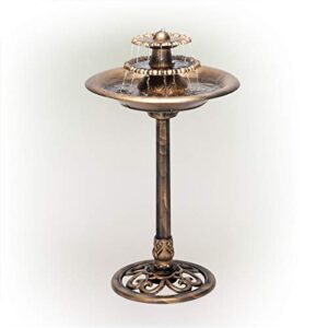 alpine corporation tec106-bz alpine floor fountain, 35", bronze