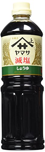 Yamasa Low Sodium Soy Sauce, Reduced Salt Japanese Shoyu | 34 Fluid Ounce | Preservative Free