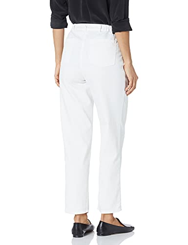 Ruby Rd. Women's Petite Classic 5-Pocket Fly Front Denim Jean, White, 8