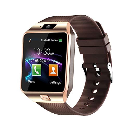 Padgene Bluetooth Smartwatch,Touchscreen Wrist Smart Phone Watch Sports Fitness Tracker with SIM SD Card Slot Camera Pedometer Compatible with Android Smartphone for Kids Men Women