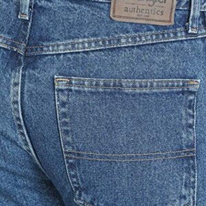 Wrangler Authentics Men's Classic 5-Pocket Regular Fit Cotton Jean, Stonewash Mid, 34W x 32L