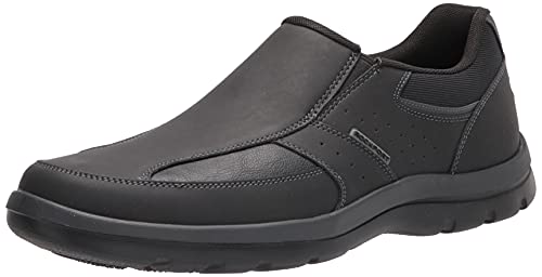 Rockport Men's Get Your Kicks Slip-On Black Loafer 9.5 W (EE)-9.5 W