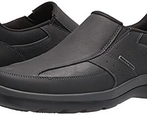 Rockport Men's Get Your Kicks Slip-On Black Loafer 9.5 W (EE)-9.5 W