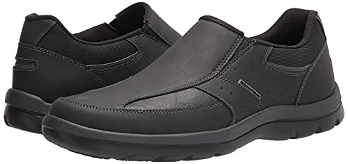 Rockport Men's Get Your Kicks Slip-On Black Loafer 9.5 W (EE)-9.5 W