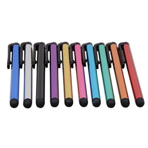 Stylus Pens for Touch Screens, 10 Pack Premium 4.1 Inch Metal Universal Capacitive Stylus for iPhone, Samsung, Ipad, iPod, Kindle Tablet and All Touch Screen Devices