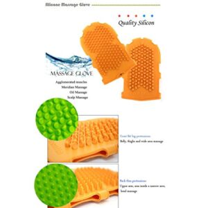 Silicone Massage Glove/cellulite Remover/increase Blood Circulation/ Brush Glove Scrub /Pink