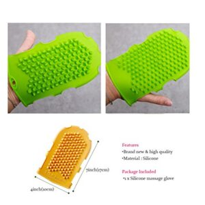 Silicone Massage Glove/cellulite Remover/increase Blood Circulation/ Brush Glove Scrub /Pink