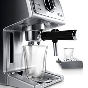 De'Longhi Bar Pump Espresso and Cappuccino Machine, 15", Stainless Steel