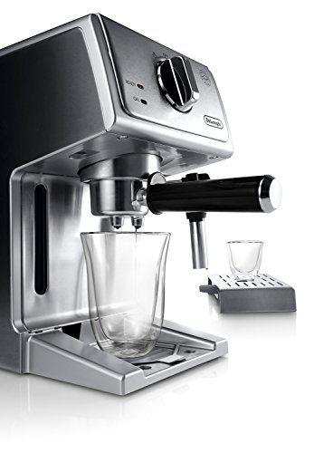 De'Longhi Bar Pump Espresso and Cappuccino Machine, 15", Stainless Steel