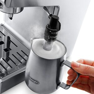 De'Longhi Bar Pump Espresso and Cappuccino Machine, 15", Stainless Steel