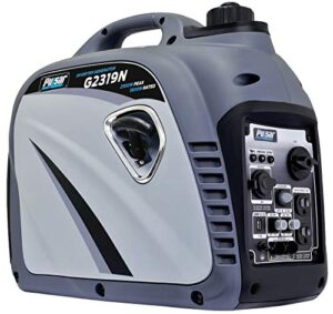 pulsar g2319n 2,300w portable gas-powered inverter generator with usb outlet & parallel capability, carb compliant, gray