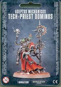 games workshop 99070116001" warhammer 40,000" adeptus mechanicus tech-priest dominus action figure