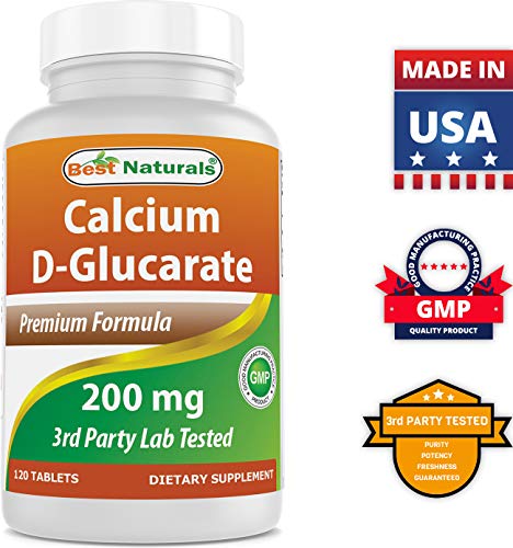 Best Naturals Calcium D-Glucarate 200 mg 120 Tablets