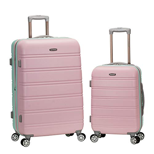 Rockland Melbourne Hardside Expandable Spinner Wheel Luggage, Mint, 2-Piece Set (20/28)