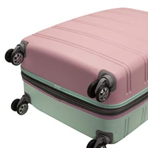 Rockland Melbourne Hardside Expandable Spinner Wheel Luggage, Mint, 2-Piece Set (20/28)