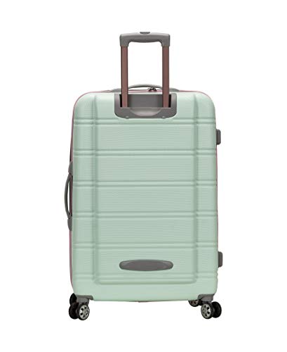 Rockland Melbourne Hardside Expandable Spinner Wheel Luggage, Mint, 2-Piece Set (20/28)