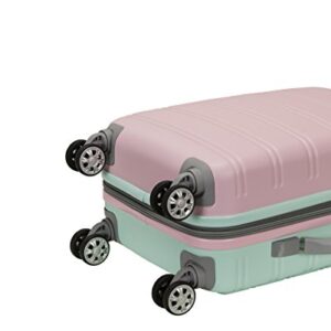 Rockland Melbourne Hardside Expandable Spinner Wheel Luggage, Mint, 2-Piece Set (20/28)