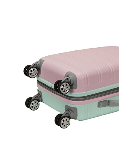 Rockland Melbourne Hardside Expandable Spinner Wheel Luggage, Mint, 2-Piece Set (20/28)