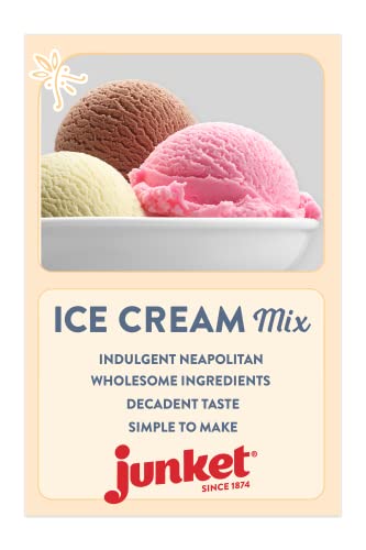 Junket Ice Cream Mix Bundle - 2 Vanilla, 2 Chocolate, 2 Strawberry (6 Total)