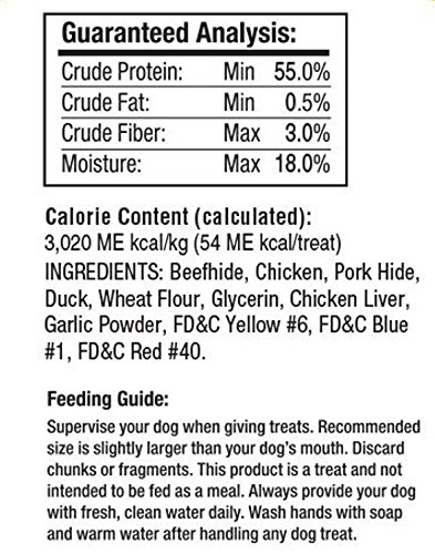 Good'n'Fun Triple Flavored Rawhide Kabobs for Dogs, Treat Your Dog 12-Ounce | 18 Count