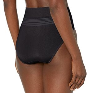 Warner's Women's No Pinching No Problems Dig-Free Comfort Waist Smooth and Seamless Hi-Cut RT5501P, Black, Medium