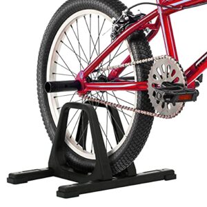 rad cycle bike stand portable floor rack bicycle park for smaller bikes lightweight and sturdy ready for the bmx racing track